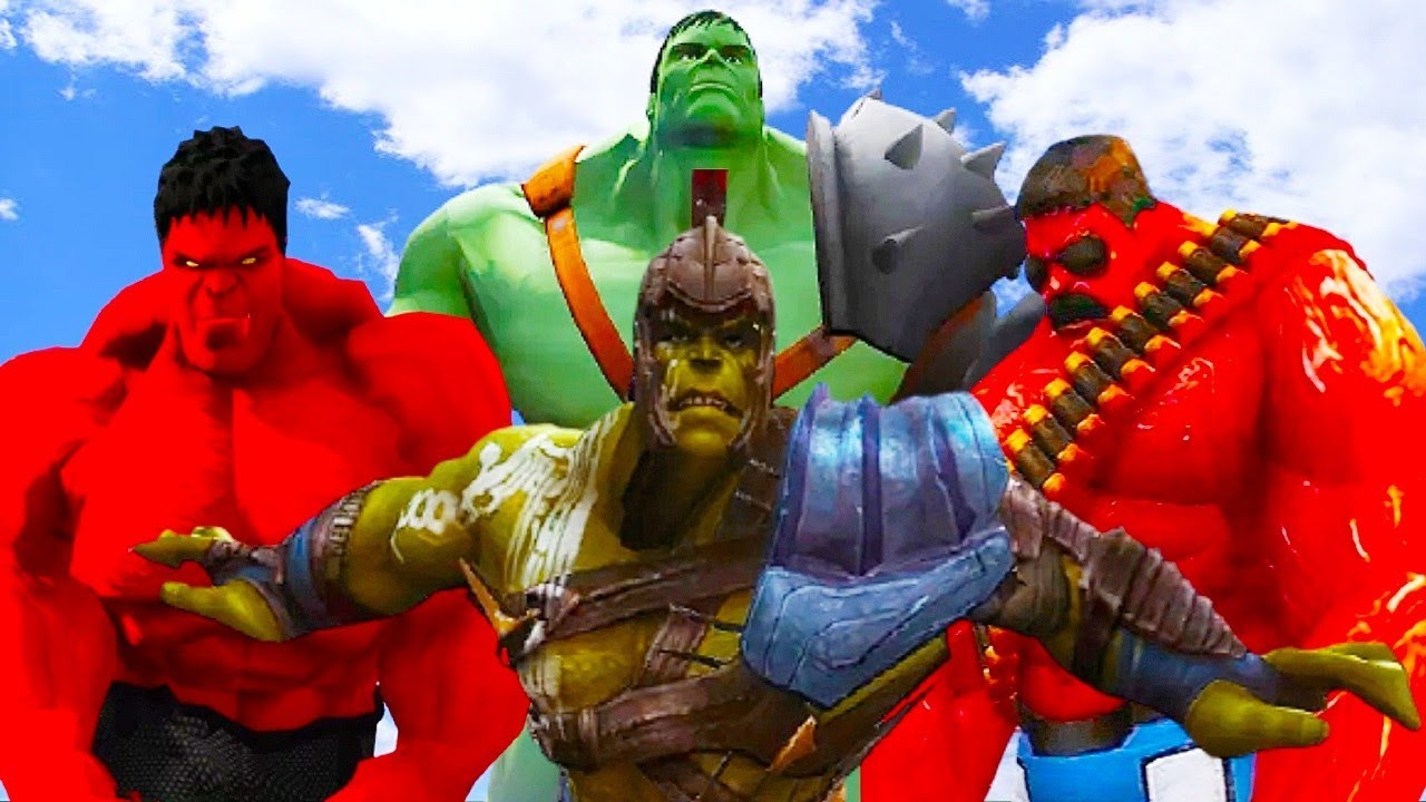 WORLD WAR HULK | RED HULK VS GLADIATOR HULK & HULK RAGNAROK - EPIC ...