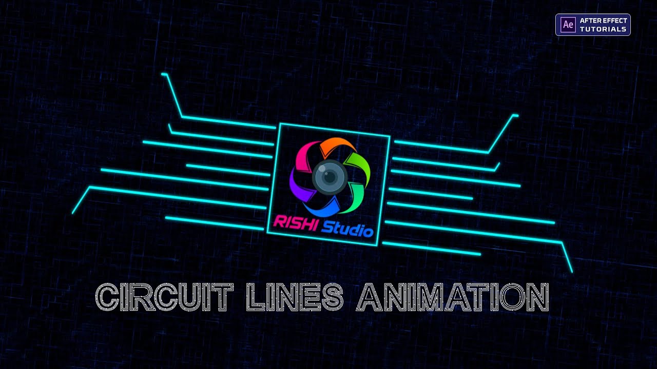 Tech Logo animation after effects | Digital Circuit Board Logo After ...