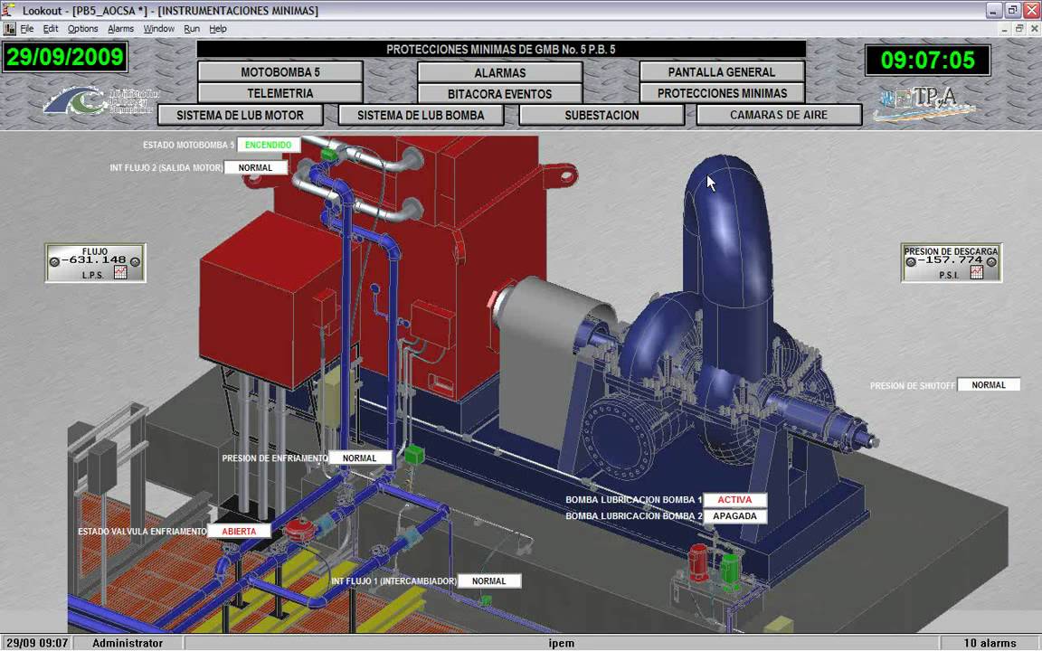 SISTEMA SCADA HMI PARA EQUIPO DE BOMBEO DE 8000HP - YouTube