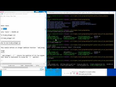 0x07 #alx Python test driven development - YouTube