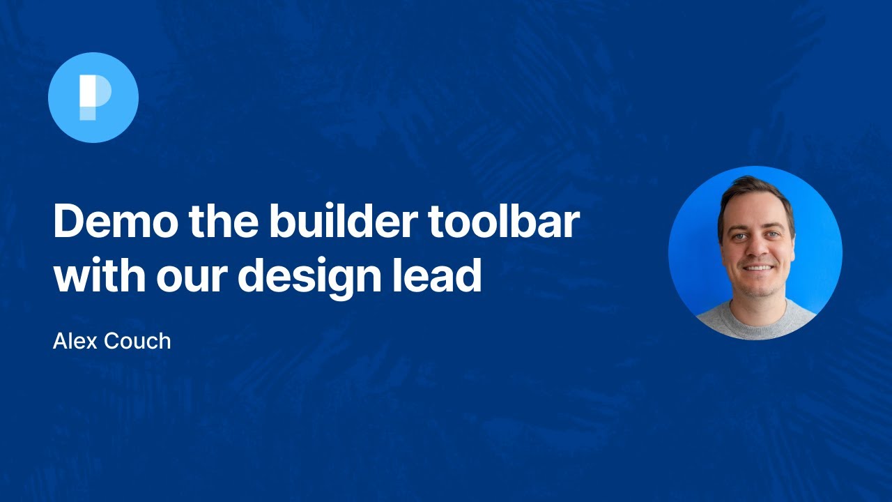 Demo the builder toolbar with design lead Alex Couch - YouTube