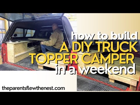 DIY Truck Topper Camper | Truck Bed Camping | Truck Top Camper (with ...