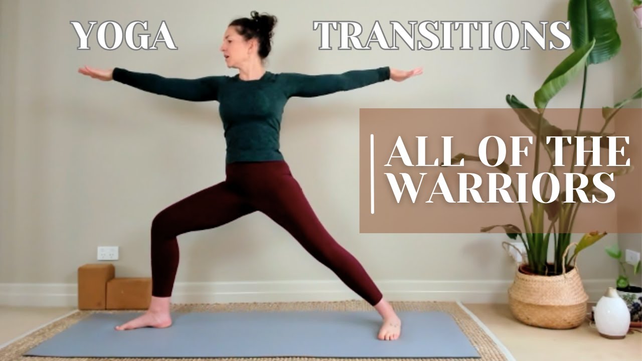 All The Warrior Yoga Transitions I 8 Min Yoga Tutorial I Yoga Cues ...