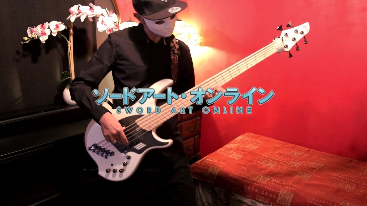 Sword Art Online - Crossing Field | LiSA Bass Cover - YouTube