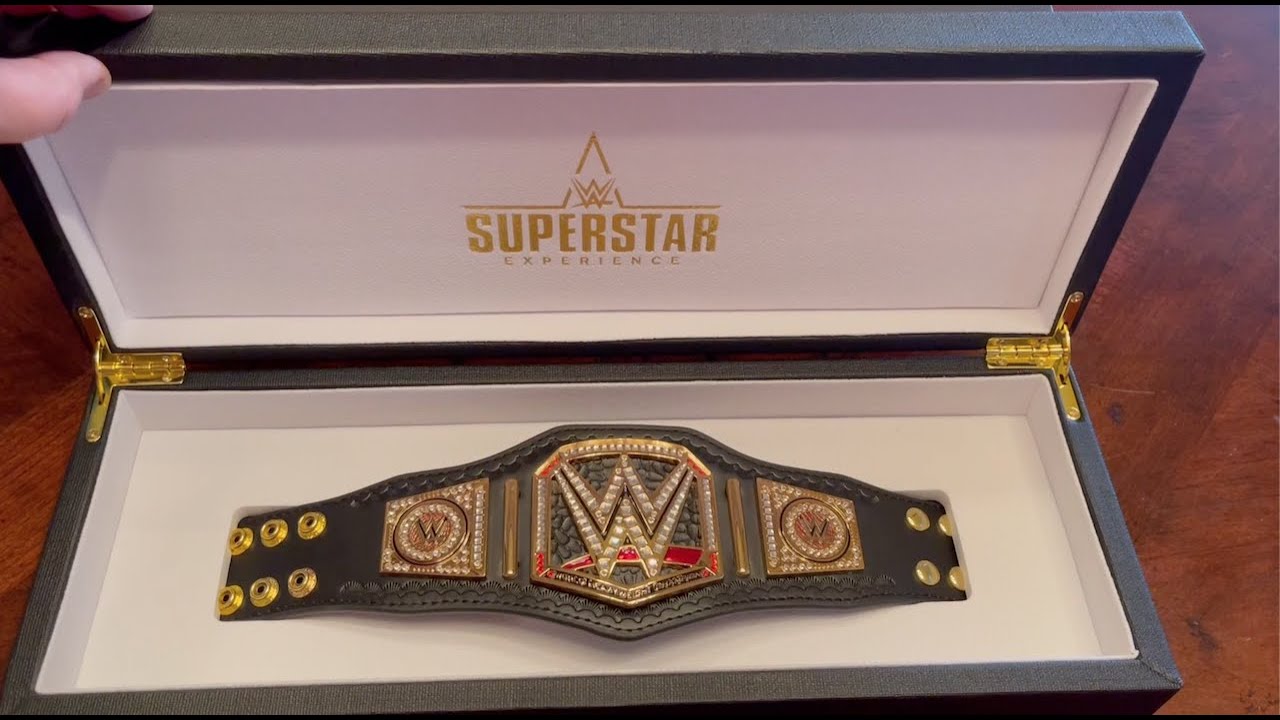 WWE Championship Mini Replica Review #WWESuperstarExperience - YouTube
