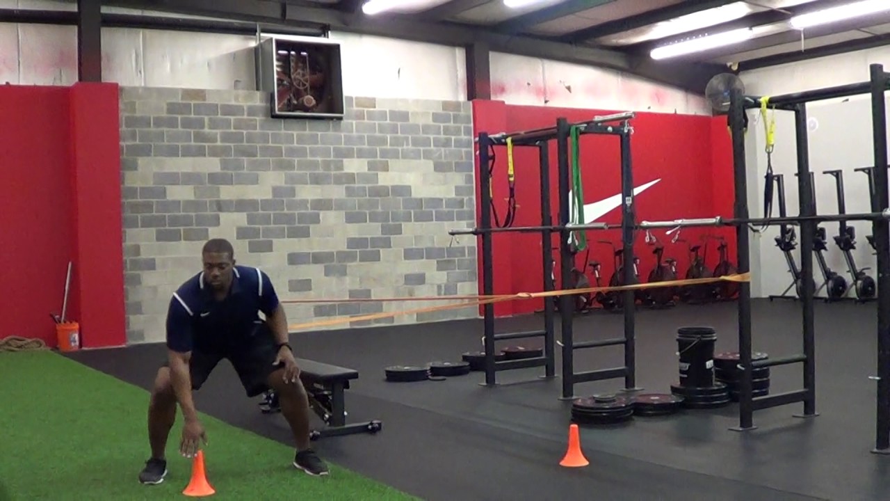 Band Resisted Lateral Shuffle - YouTube