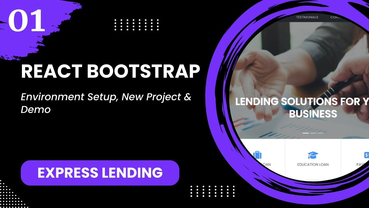 React Bootstrap #1 – Environment Setup, New Project & Demo - YouTube