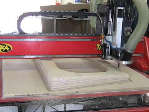 CNC Machining/routing of plug for fiberglass mould part 3. - YouTube