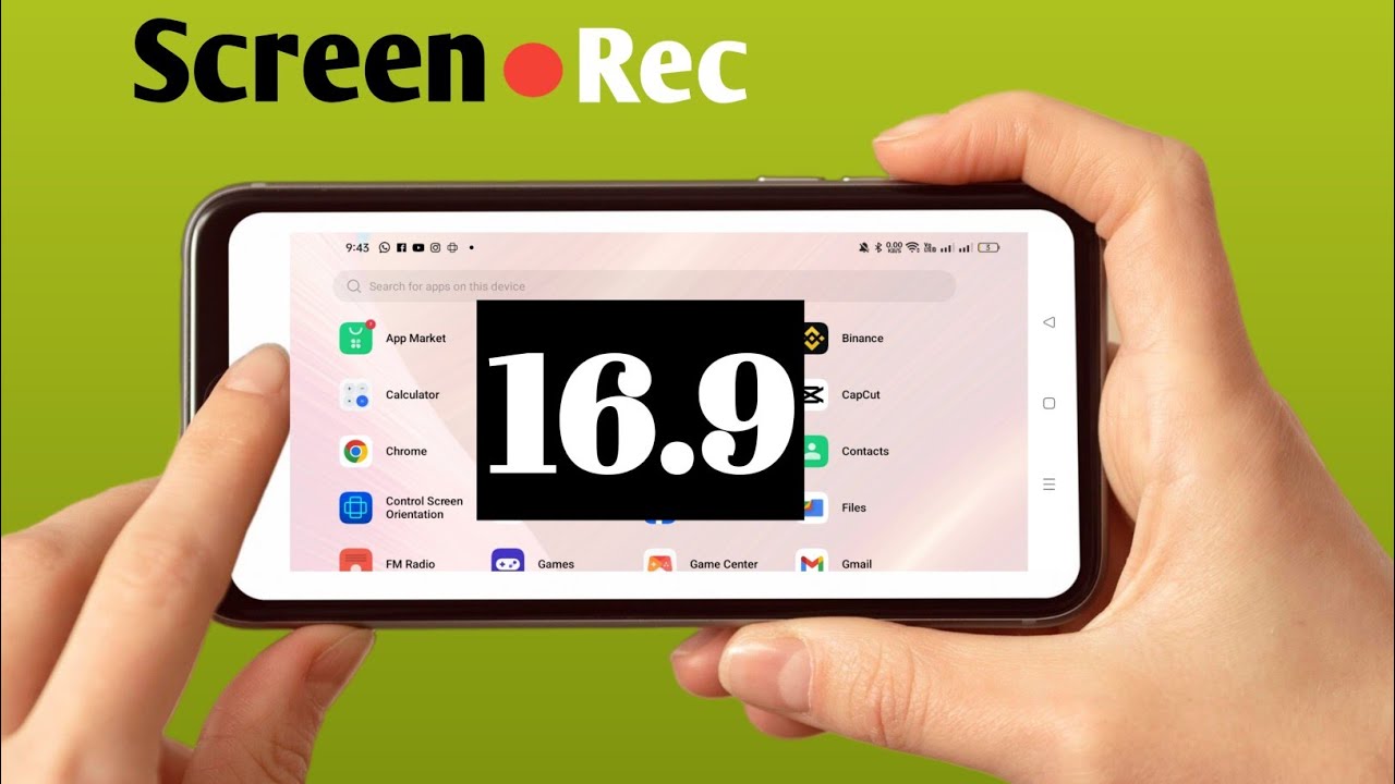 How to Screen 🔴REC in 16.9|| 16.9 me screen recording kaise kare - YouTube