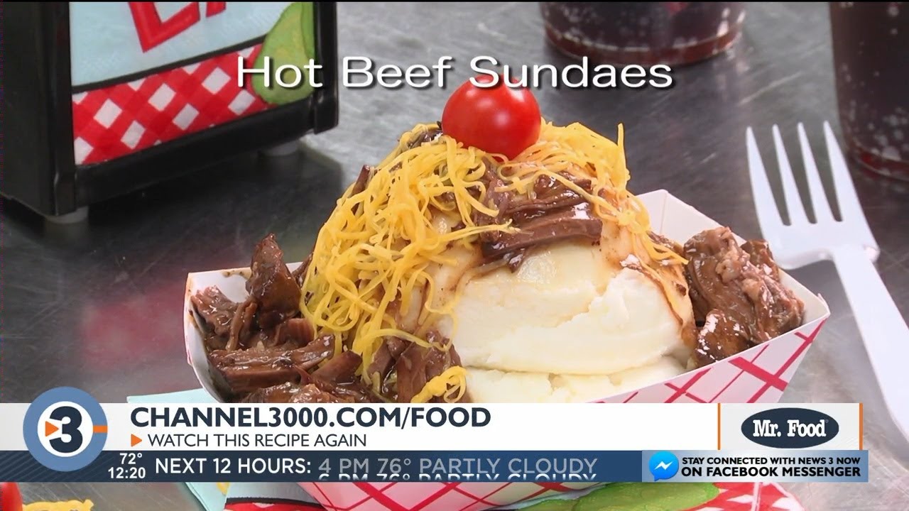 Mr. Food: Hot Beef Sundaes - YouTube