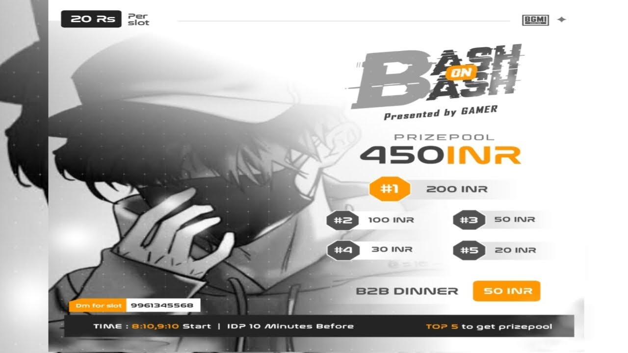 BASH ON BASH , A SATURDAY BASH EVENT BY GAMER , PRICEPOOL OF 450 INR - YouTube