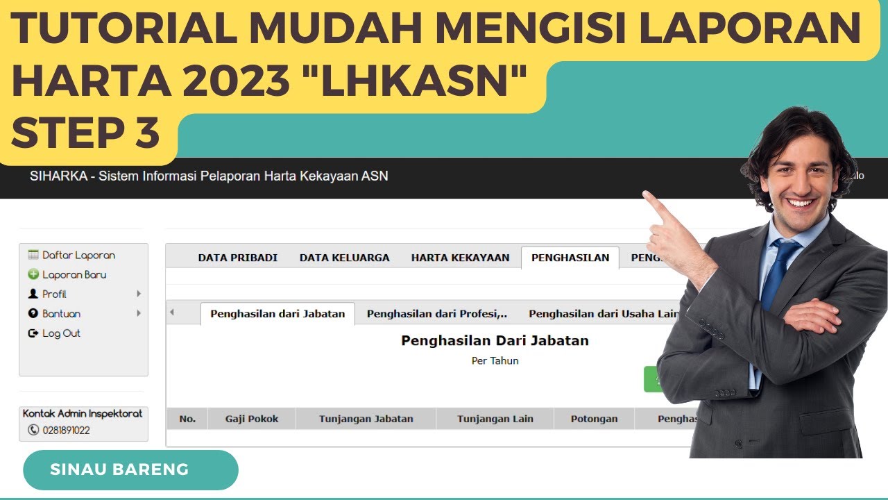 Cara Pengisian LHKASN Tahun 2023 Step 3 || Lapor Harta ASN || SIHARKA # ...