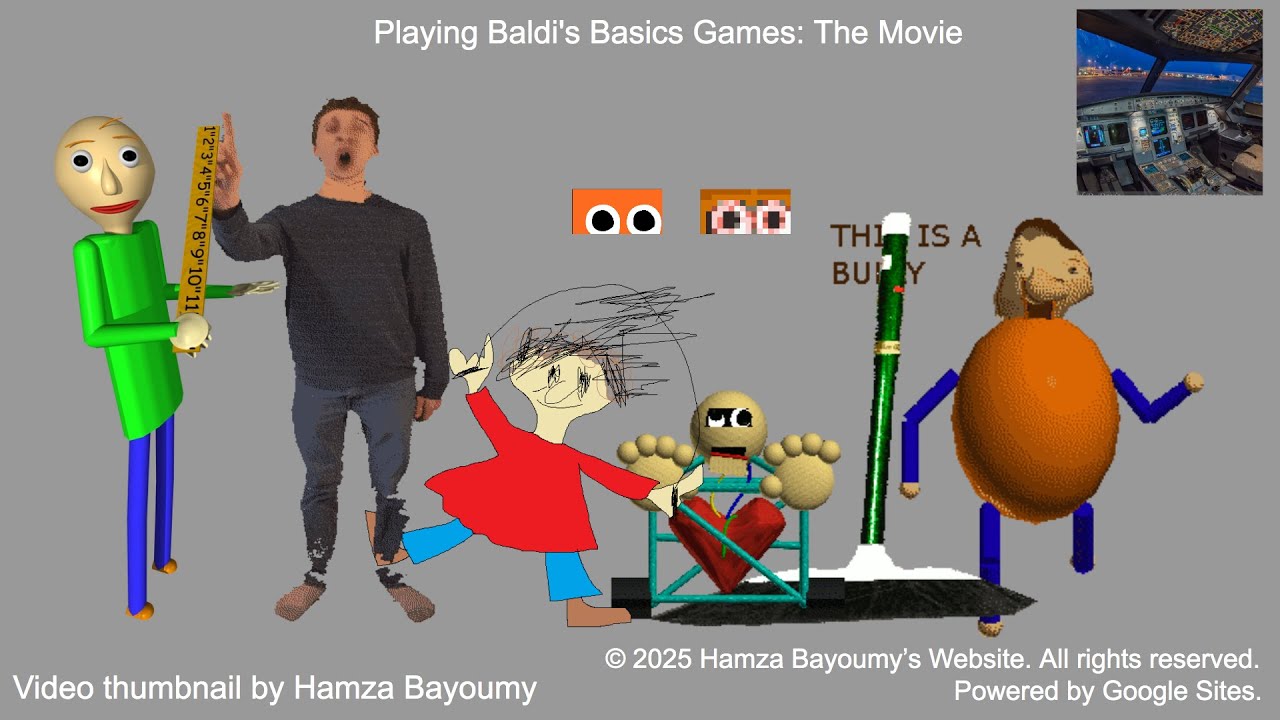 Playing Baldi's Basics Games: The Movie - YouTube