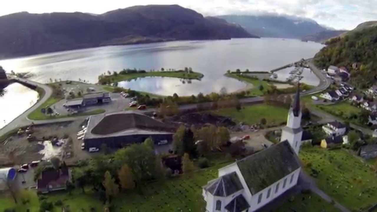 Coop Extra Naustdal - Norway - Drone footage - YouTube