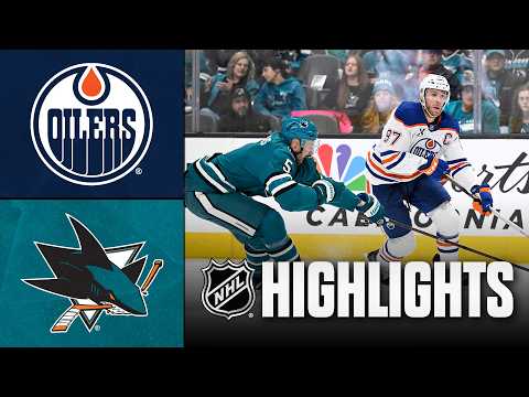 Oilers vs. Sharks | NHL Highlights | April 08, 2026