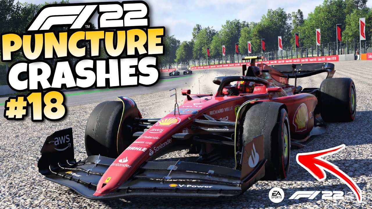 F1 22 PUNCTURE CRASHES #18 - YouTube