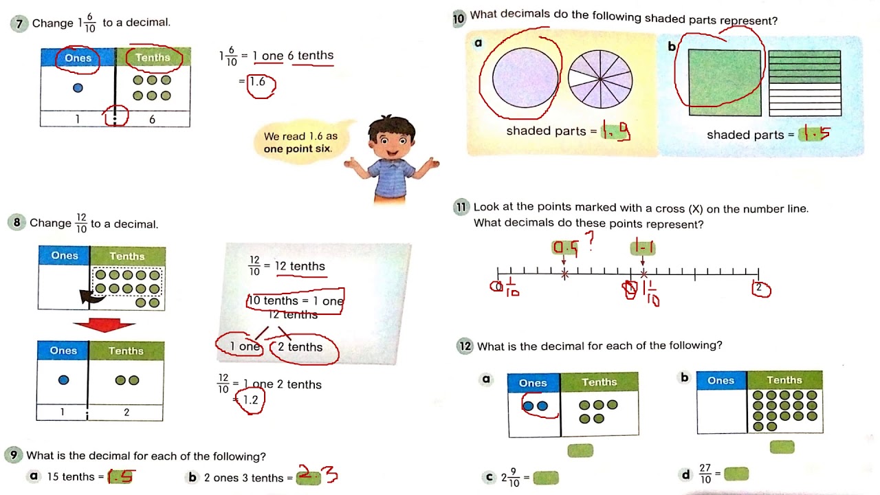 Decimals; Understanding Tenths ll Grade 4 ll New Math Champion - YouTube