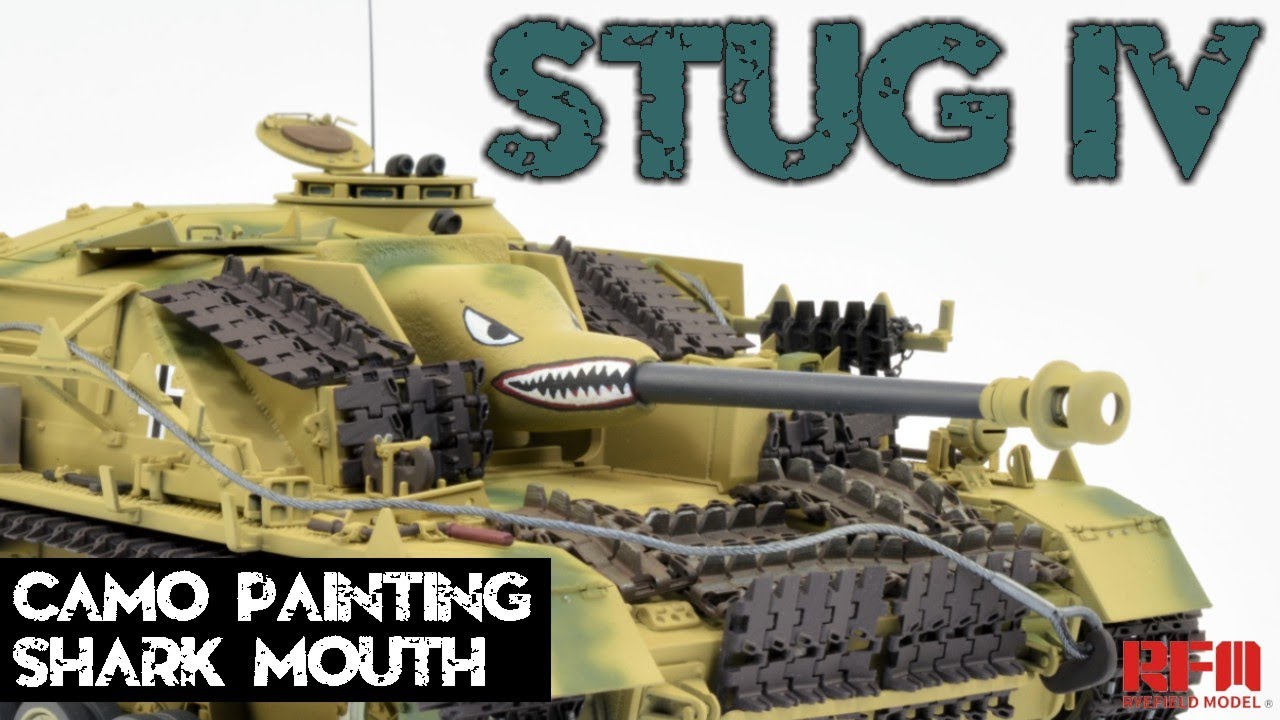 STUG IV TANK DESTROYER - RFM 5060 1/35 scale, painting tutorial, part 2 ...
