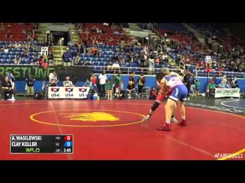 145 Cons. Round 3 - Clay Keller (Nebraska) vs. Alexander Wasilewski ...