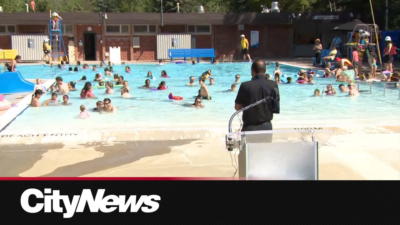 Mill Creek Pool unveiled Friday: Set to open Monday - YouTube