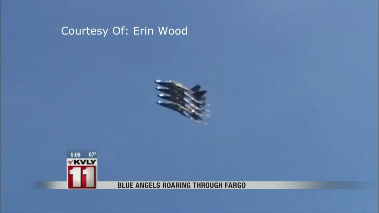 Blue Angels Roaring Through Fargo - YouTube