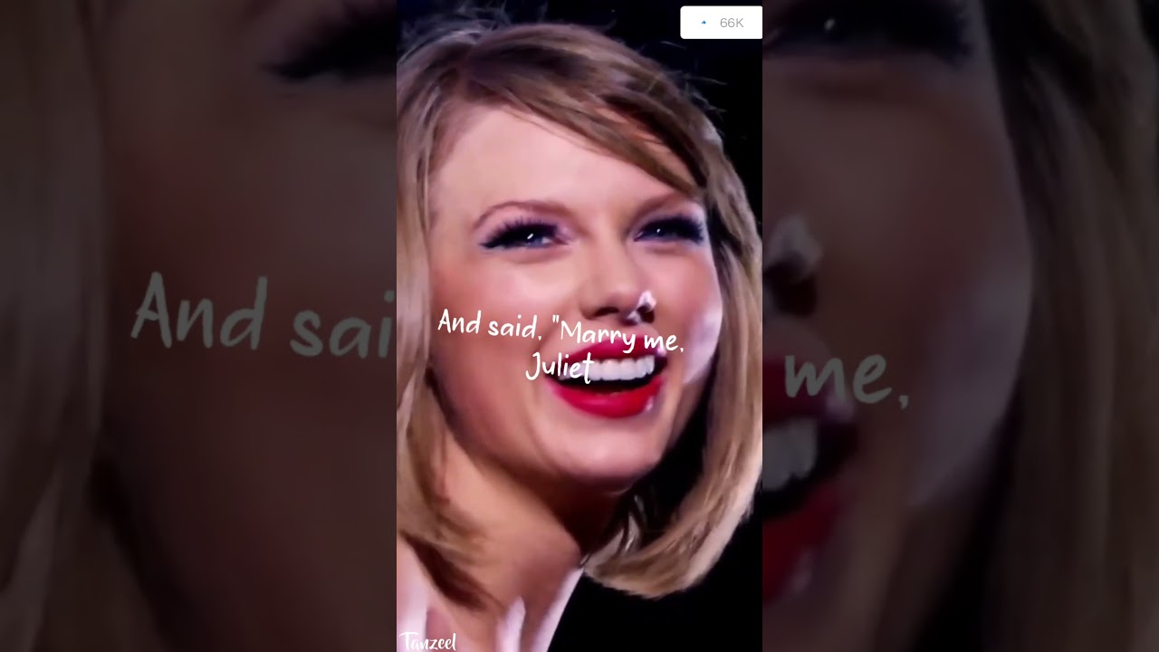 Marry Me Juliet ! ( Love Story ) - Taylor Swift #shorts - YouTube