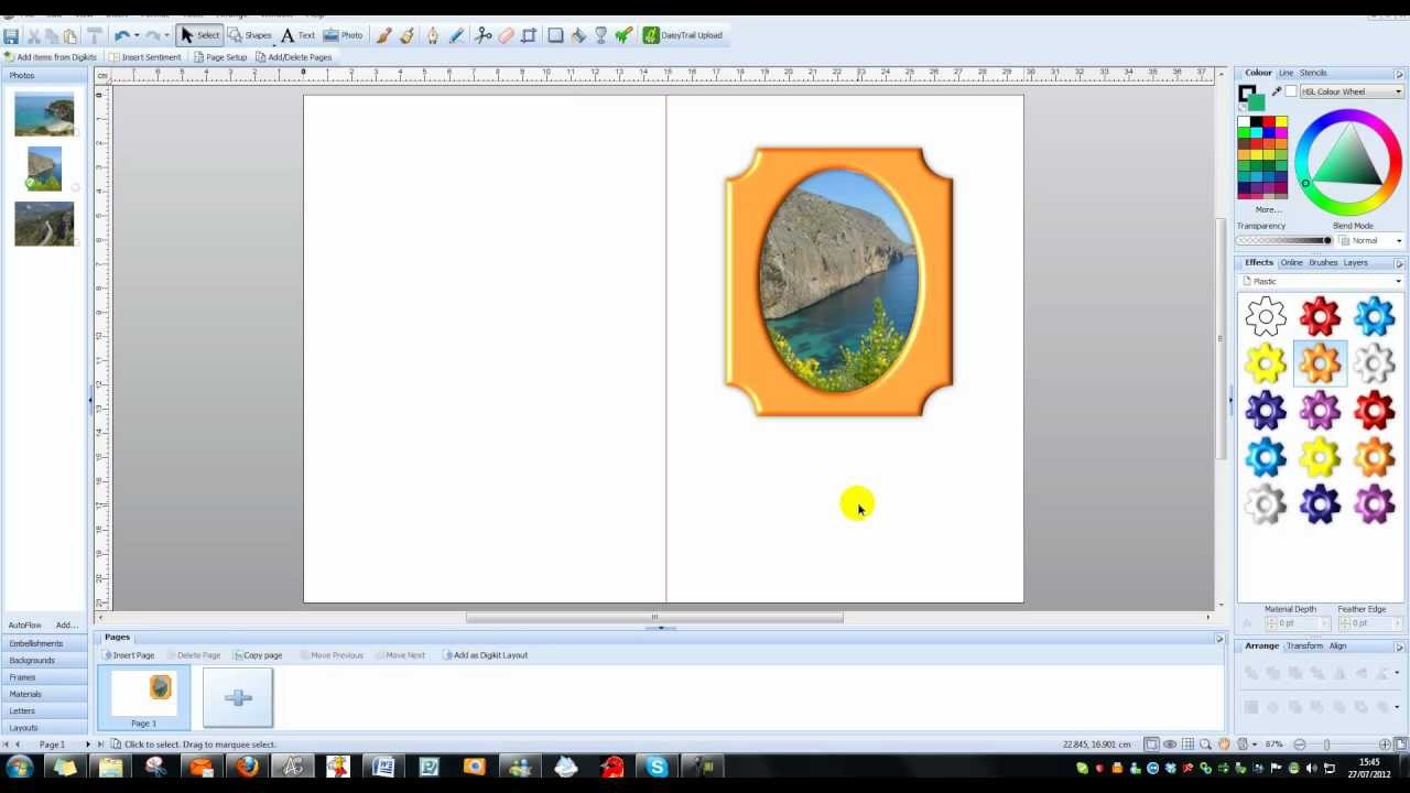 Craft Artist - Using and creating photo frames.mp4 - YouTube