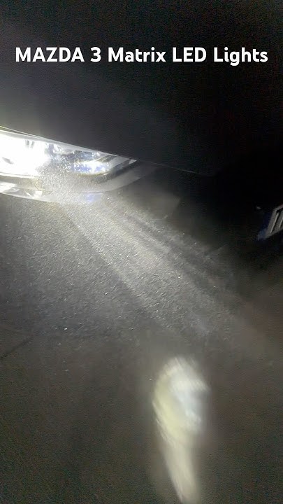 Mazda 3 Matrix LED lights #mazda3 #mazdaspeed - YouTube