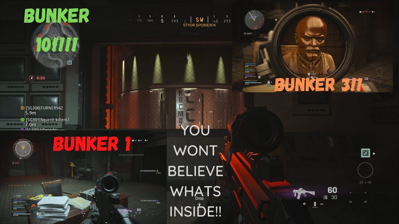 WARZONE INSIDE BUNKERS 1, 3 AND 10!!! NEW CODES, NEW CLUES, NEW LEADS ...
