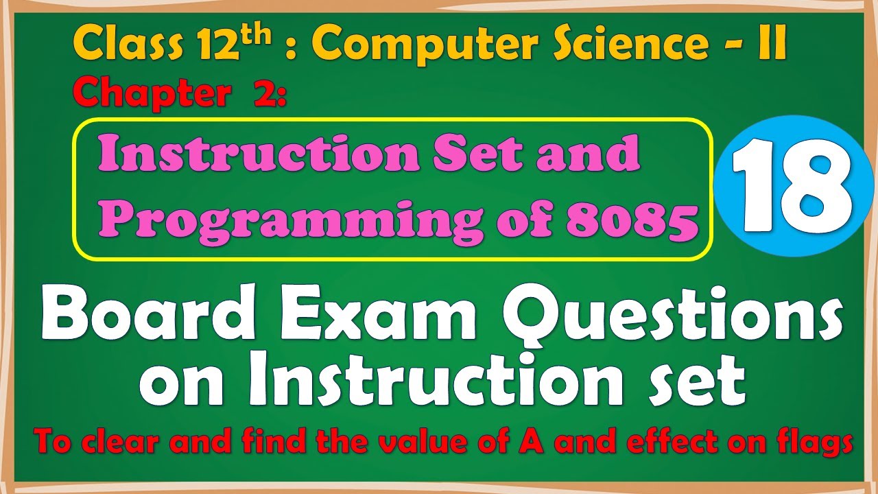 12th Comp. Sci. Paper - II : Chapter - 2 | Board Exam Questions on ...