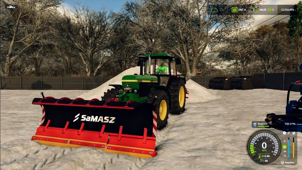 FS25 Plowing Snow - YouTube