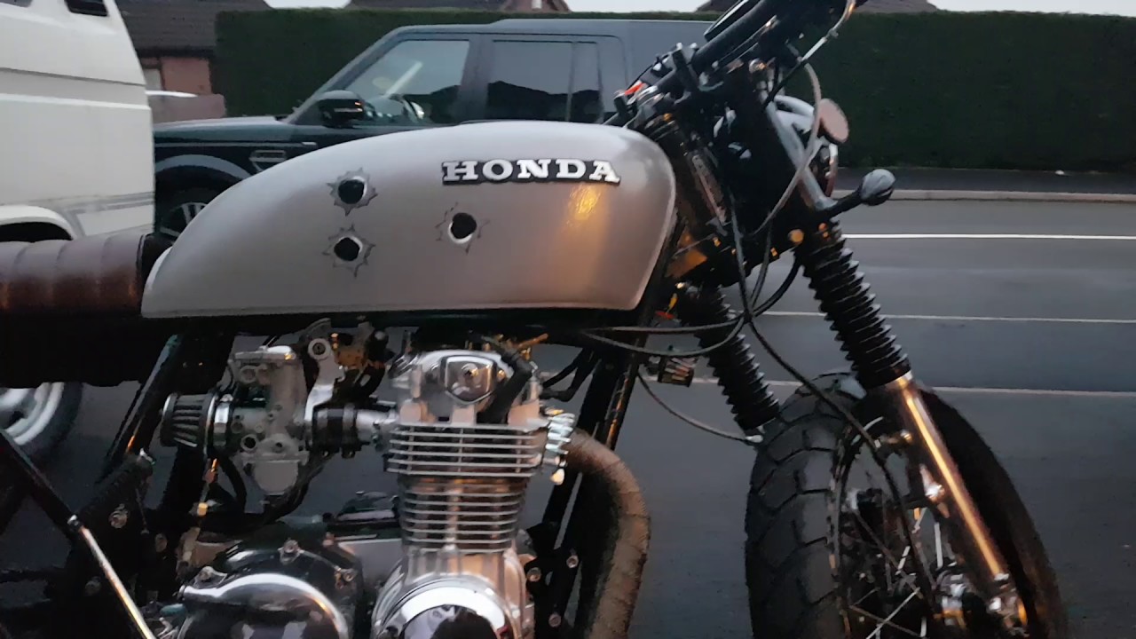honda cb550 bratstyle build walkaround - YouTube
