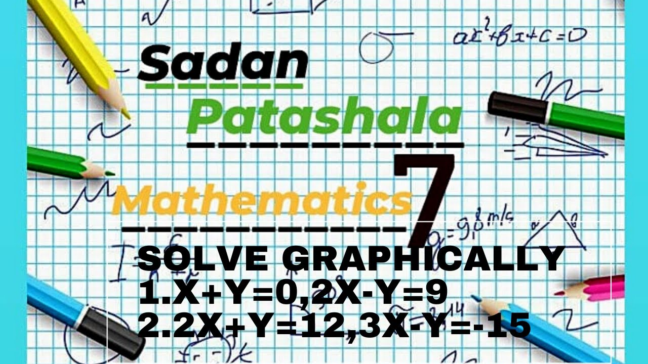 Solve pair of linear equations by graphical method for class 10th - YouTube