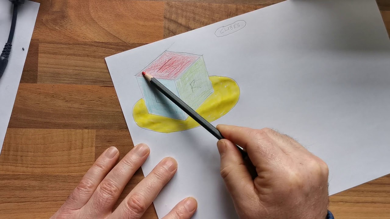 Sketching a cube - YouTube