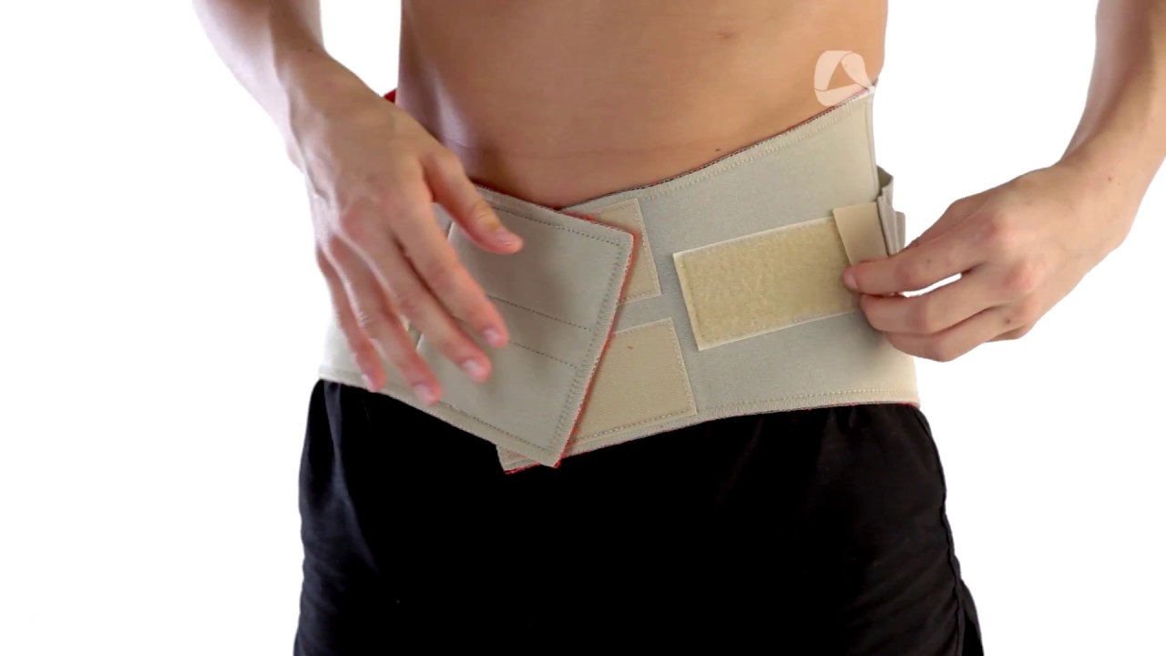 Thermoskin Lumbar Support & Back Stabiliser - YouTube