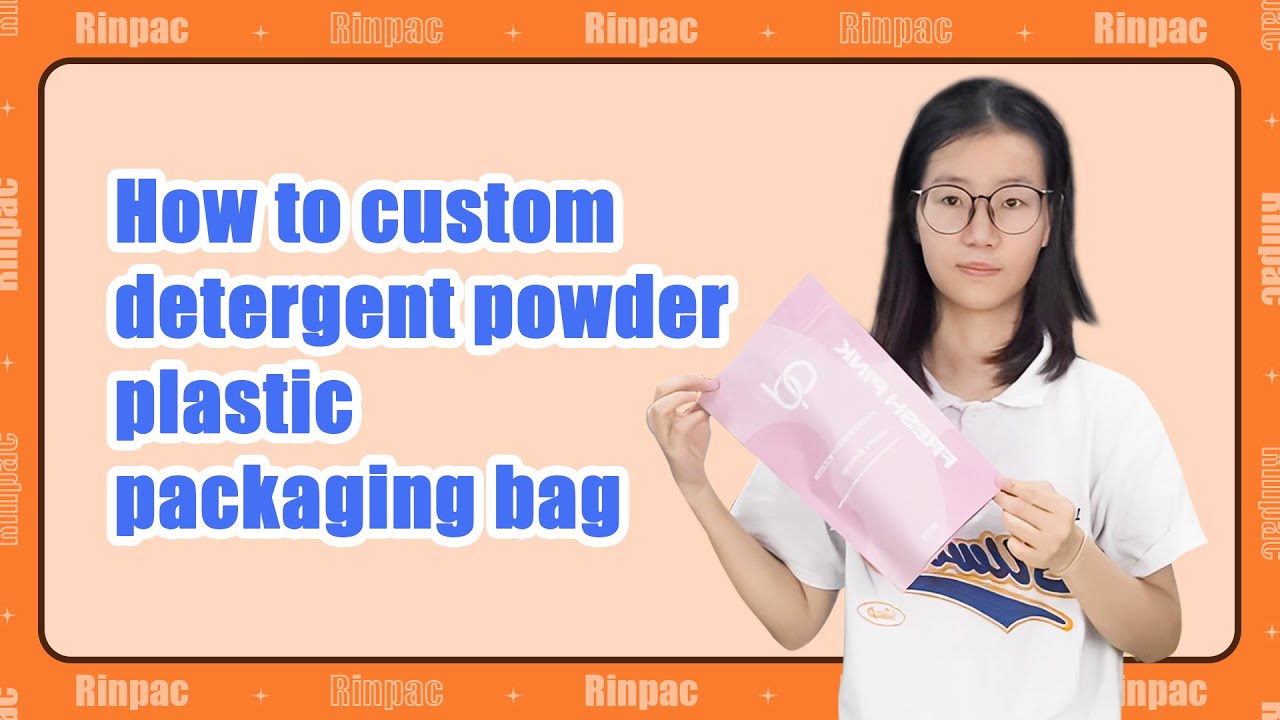 How to Custom Detergent Powder Plastic Packaging Bag - YouTube