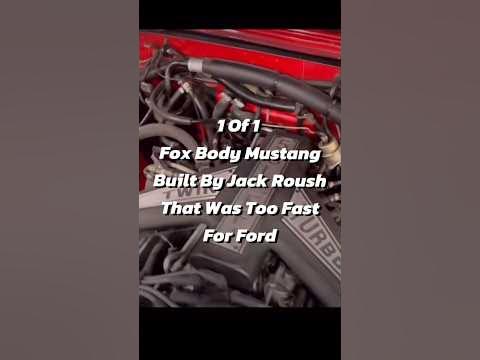 1 of 1 Jack Roush Fox body prototype twin turbo Mustang that was too fast for Ford. Can you ...