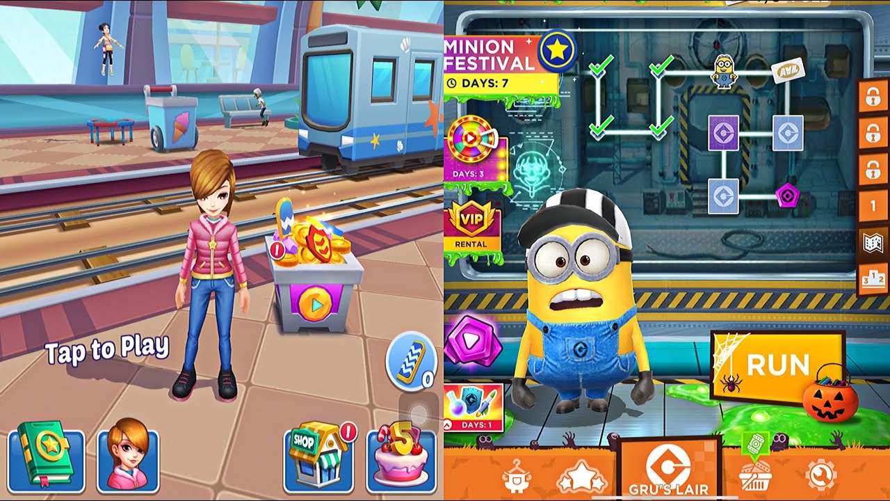 Subway Princess Runner ‘OR’ Minion Rush - Best Endless Run | Android ...