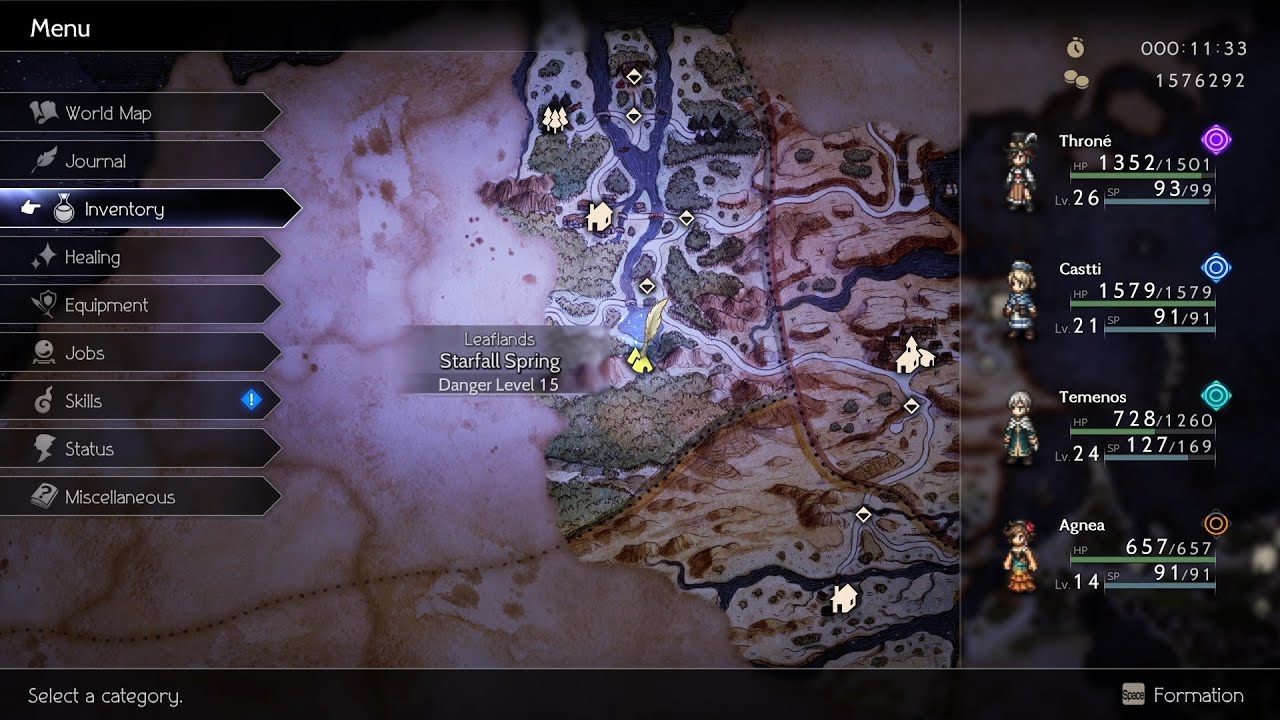 OCTOPATH TRAVELER II (PC)(English) #11 lv15 Starfall Spring Dungeon ...