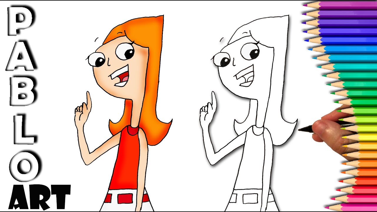 How to Draw Candace Flynn from Phineas and Ferb | Learn to Draw step by ...