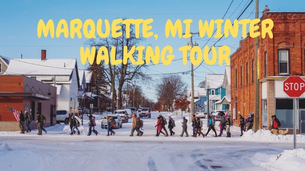 Marquette, MI Winter Life: Winter Walking Tour of Marquette, MI - YouTube