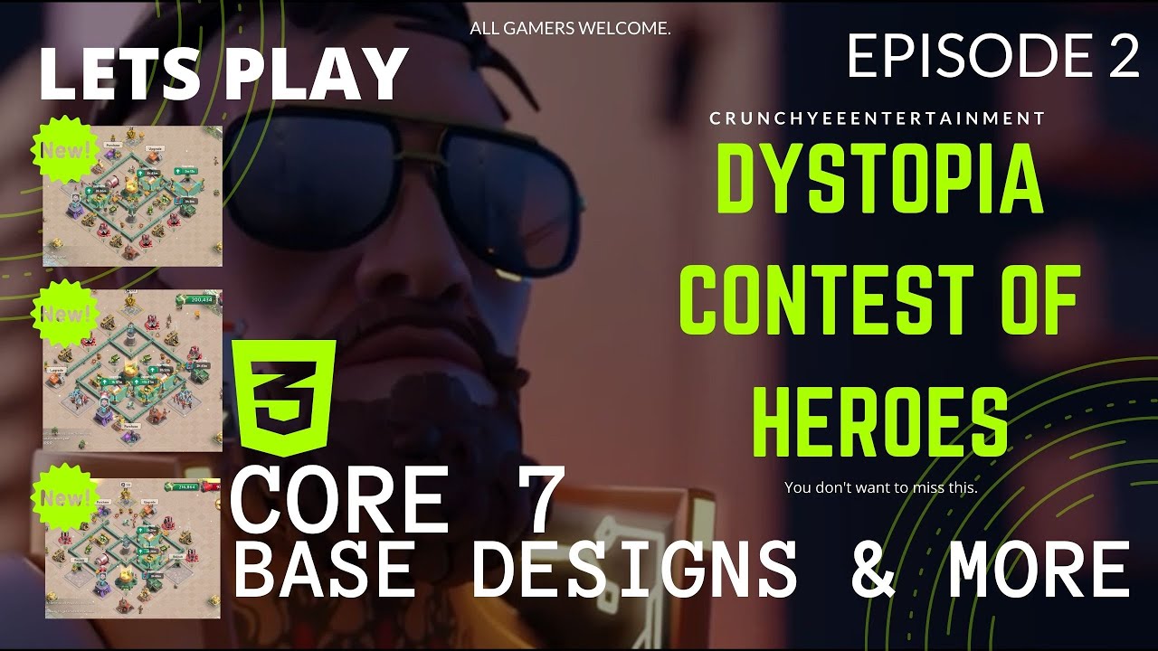 Let's Play! Ep.2 - Dystopia Contest of Heroes *CoH* 3 UNIQUE BASE ...