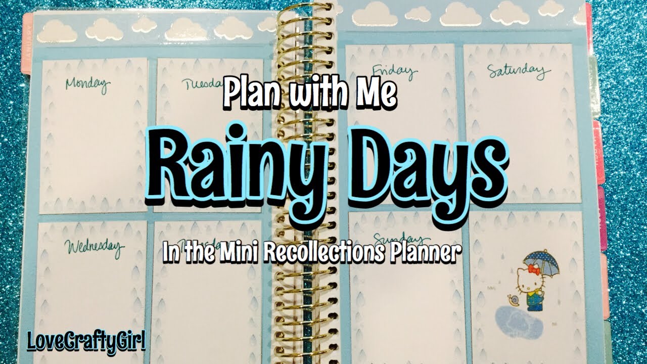 Plan with Me: Rainy Days in the Mini Recollections Planner - YouTube
