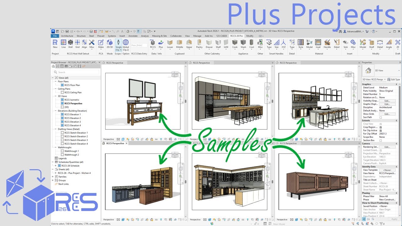 Revit Cabinetry | RCCS-26 Pro - Plus Projects - YouTube