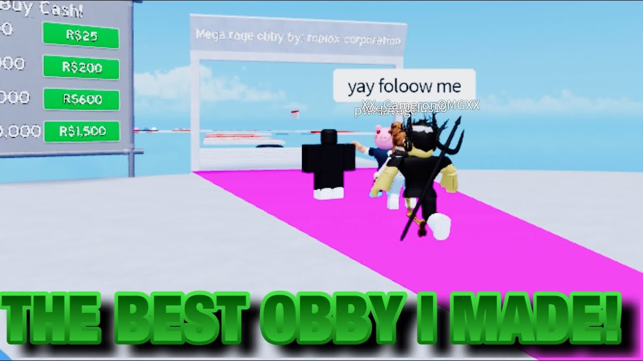 The mega rage obby the best obby I made - YouTube