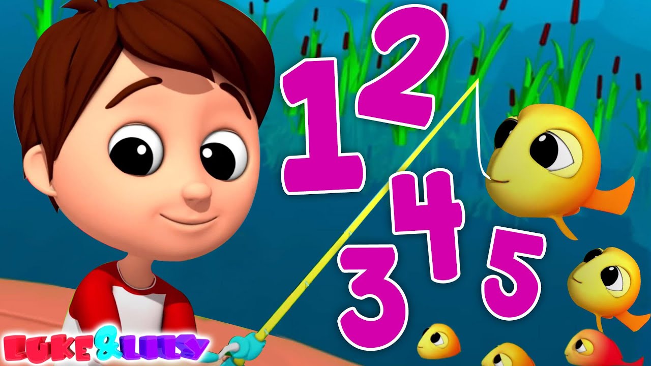 12345 Once I Caught A Fish Alive, Numbers Song and Kids Rhyme - YouTube