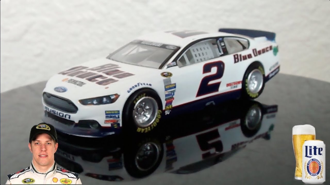 2015 Brad Keselowski Blue Deuce 1/64 Unboxing nascar authentics - YouTube