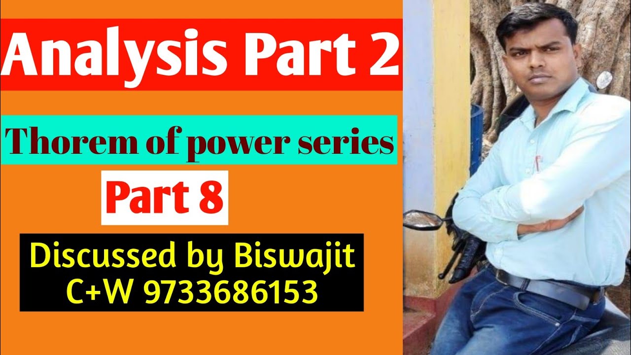 #Theory of power series in s.k.mapa book - YouTube
