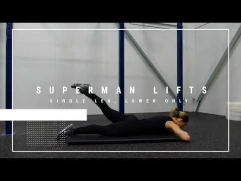 Superman Lifts - Lower, Single Leg - YouTube