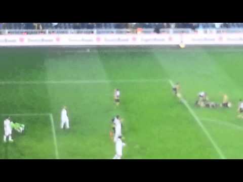 27 Ocak 2014 Fenerbahçe Konyaspor ikinci gol Egemen Korkmaz (Tribün Çekim)